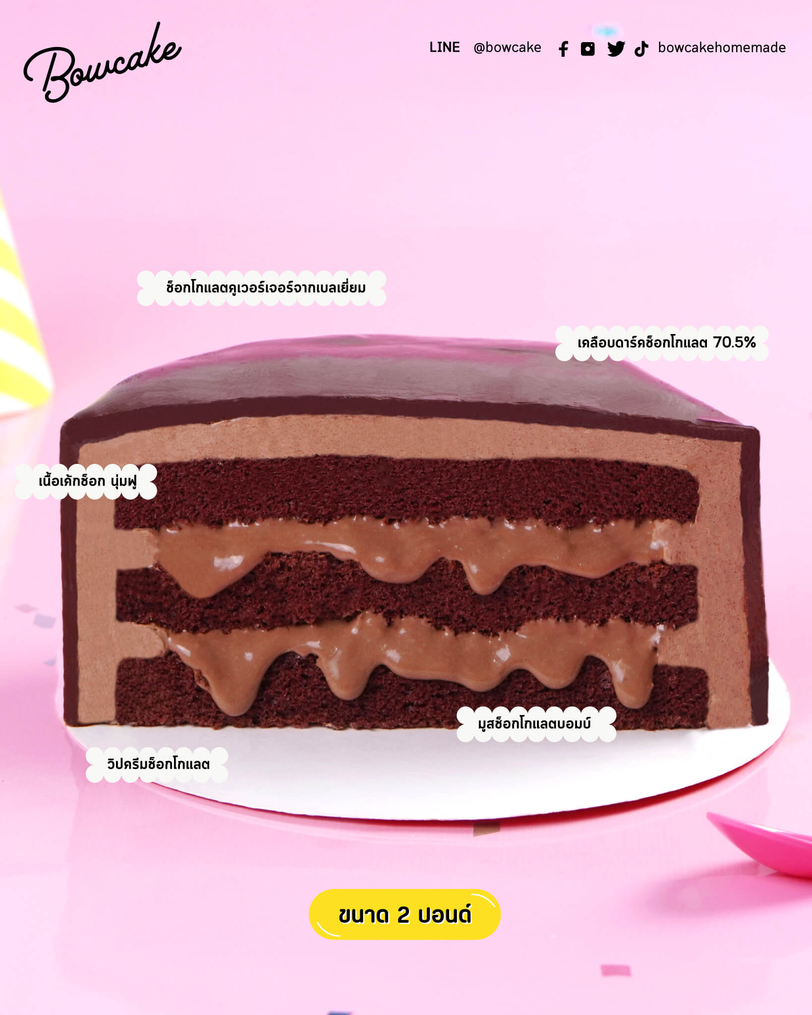 Choco Mousse Bomb - Bowcake